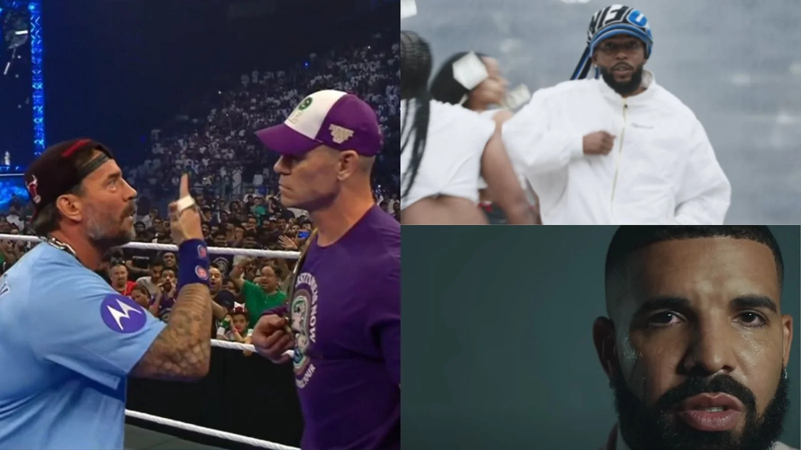 CM Punk Mocks John Cena With Kendrick Lamar vs. Drake Reference Ahead of WWE Night of Champions ...